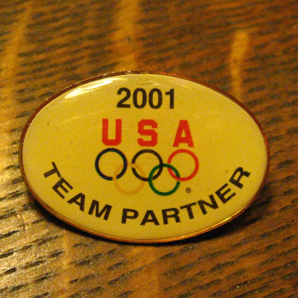 2001 Usa Olympic Team Partner Lapel Pin - Gem